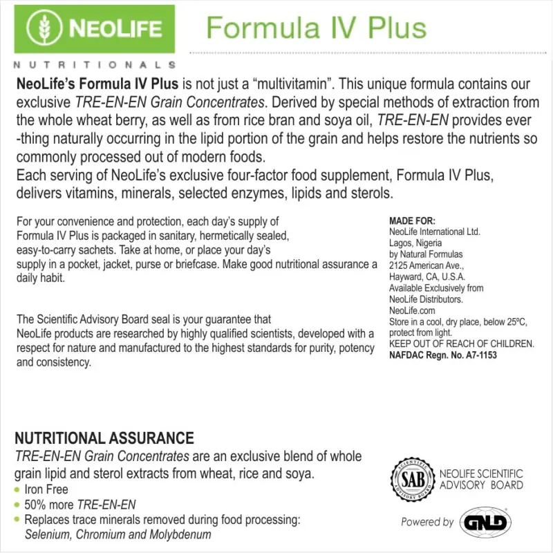 Formula IV Plus by 60 Sachets